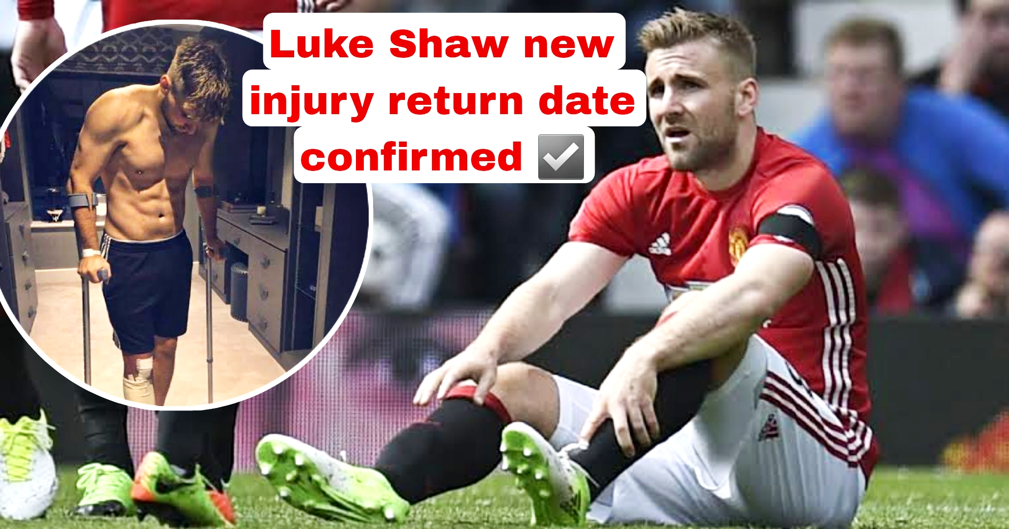 Luke Shaw injury return date confirmed: Man united Medical team ...