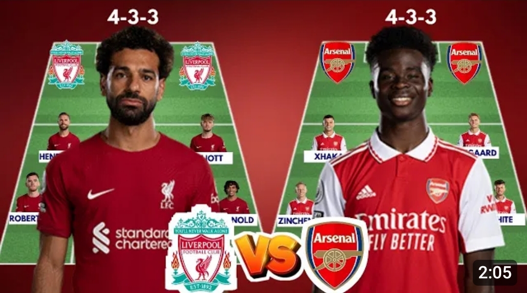 Arsenal line-ups vs Liverpool as Martinelli and Zinchenko start, but no ...