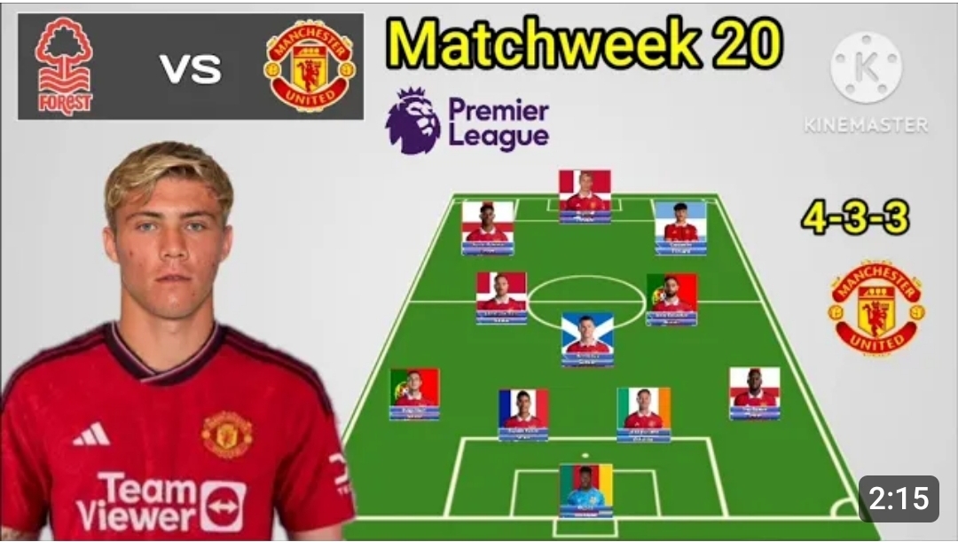4-2-3-1: Manchester United predicted line-up that will rip Forest apart ...