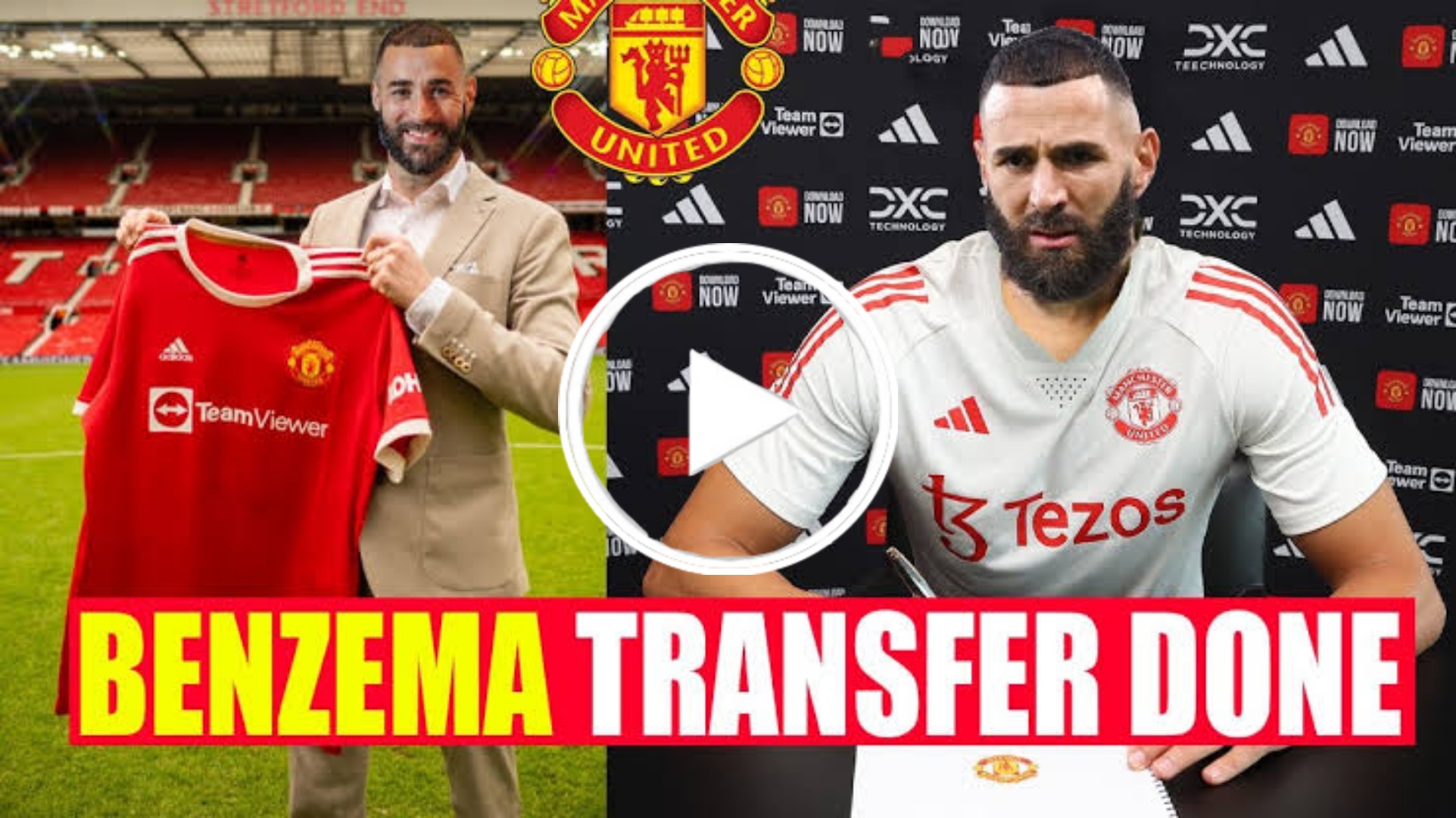 Confirmed,Done deal': Karim Benzema finally joins Manchester United on ...