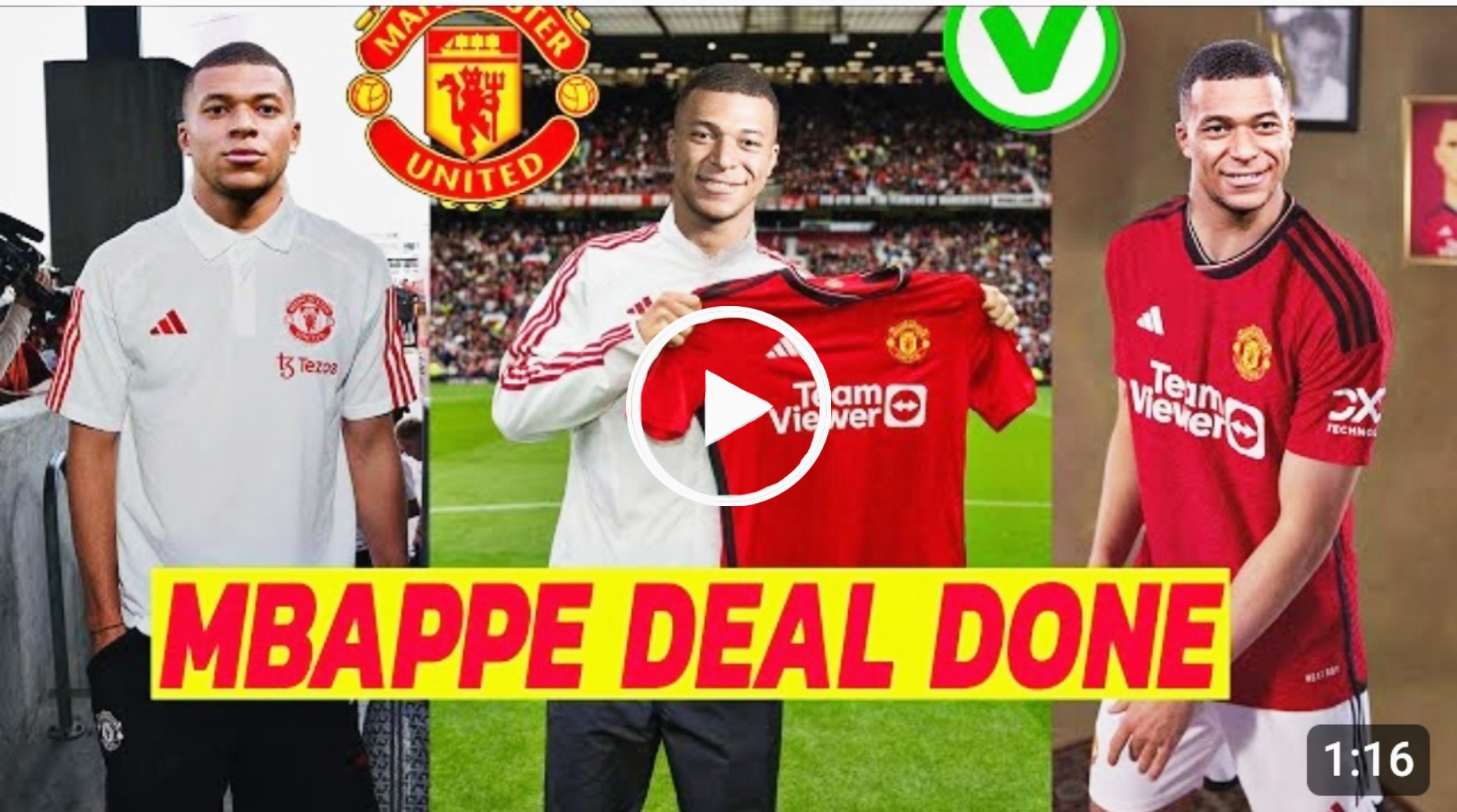 HERE WE GO: Kylian Mbappe joins Manchester United on a 5yr deal ...