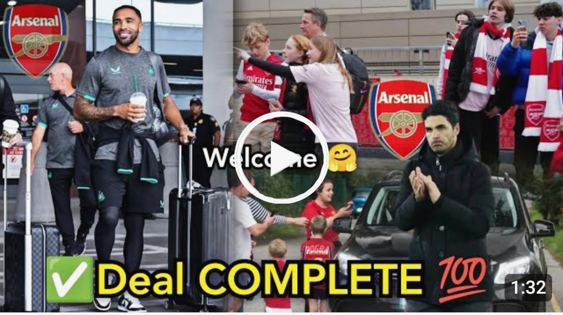 Finally done: Arsenal new signing is now in LONDON with His family as ...