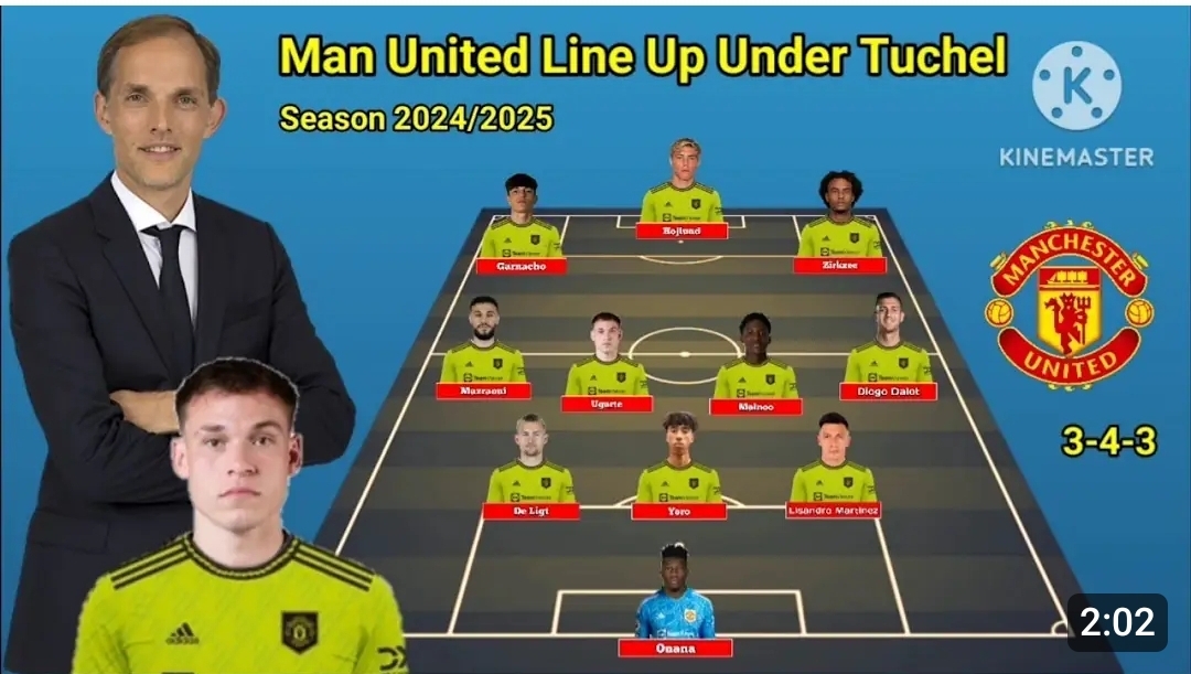 (3-4-3-1) New Manchester United line up under Thomas Tuchel after ...