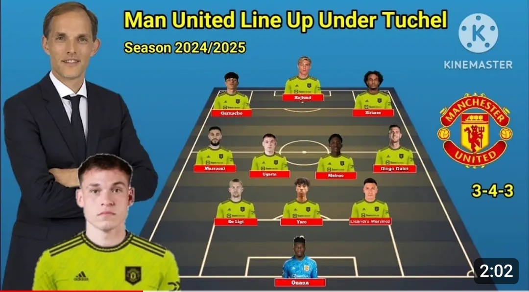 (3-4-3) New Man united Formation Under Thomas Tuchel as INEOS set to ...