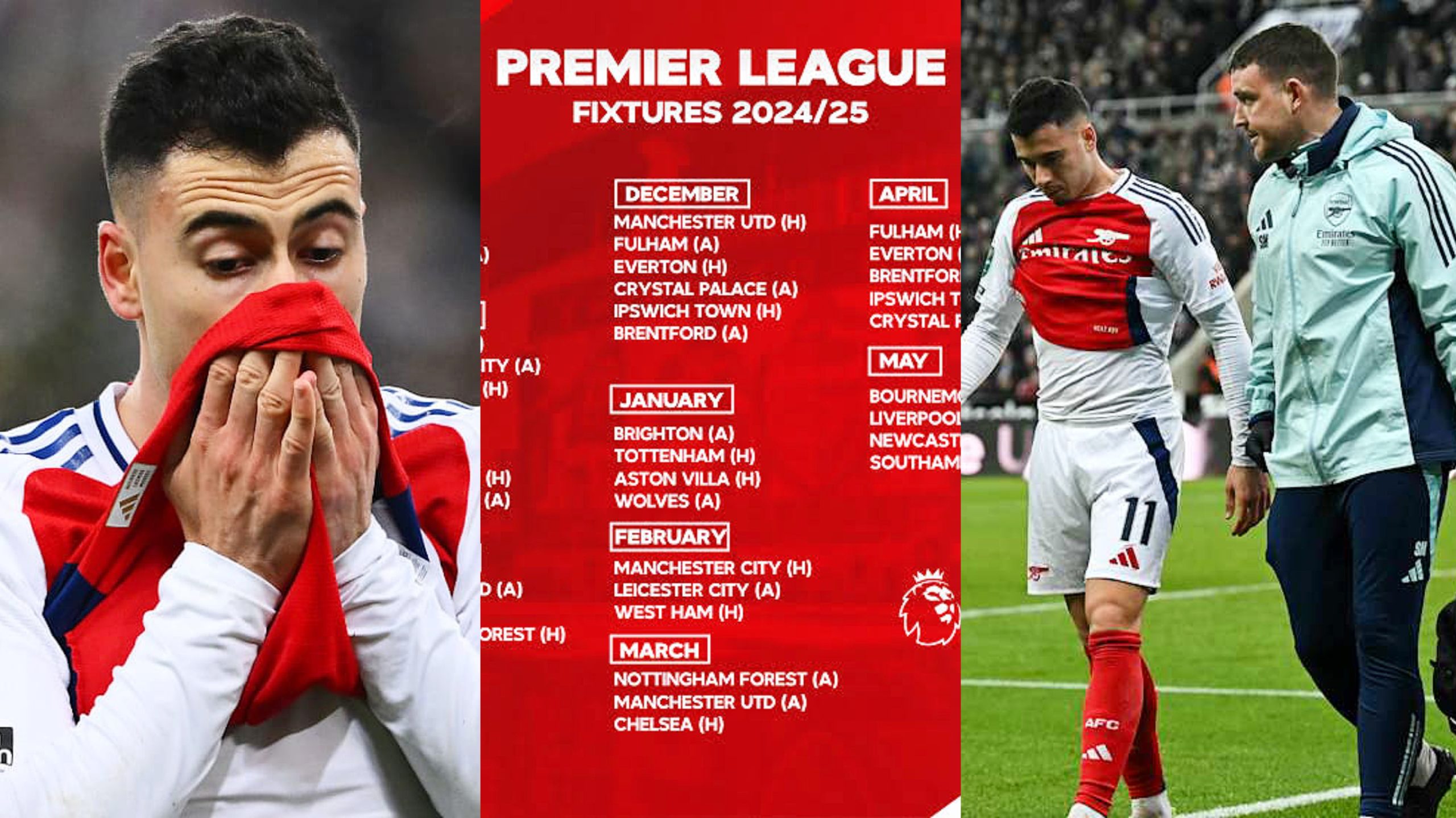 BREAKING: The Arsenal games Gabriel Martinelli could miss with hamstring injury after being ...