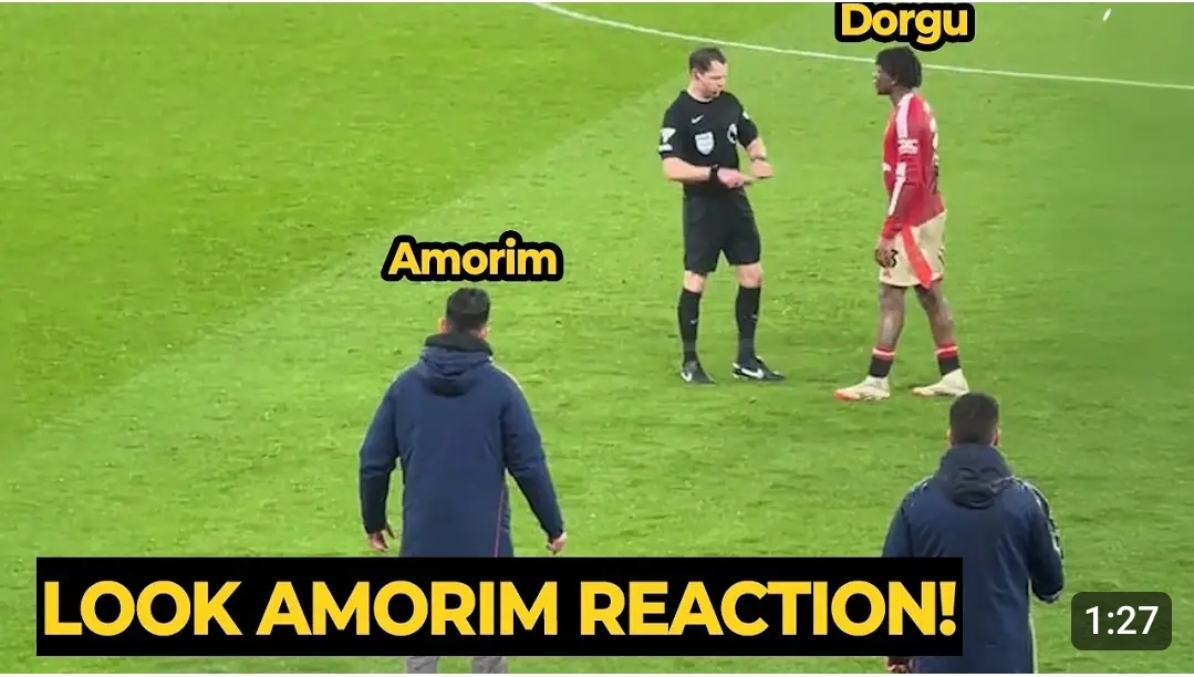BREAKING: Ruben Amorim crazy reactions After Patrick Dorgu RED CARD ...