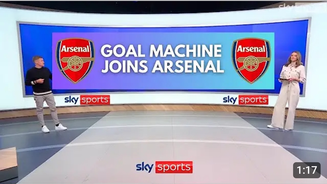 HERE WE GO: Arsenal confirmed the signing of £70million striker on ...