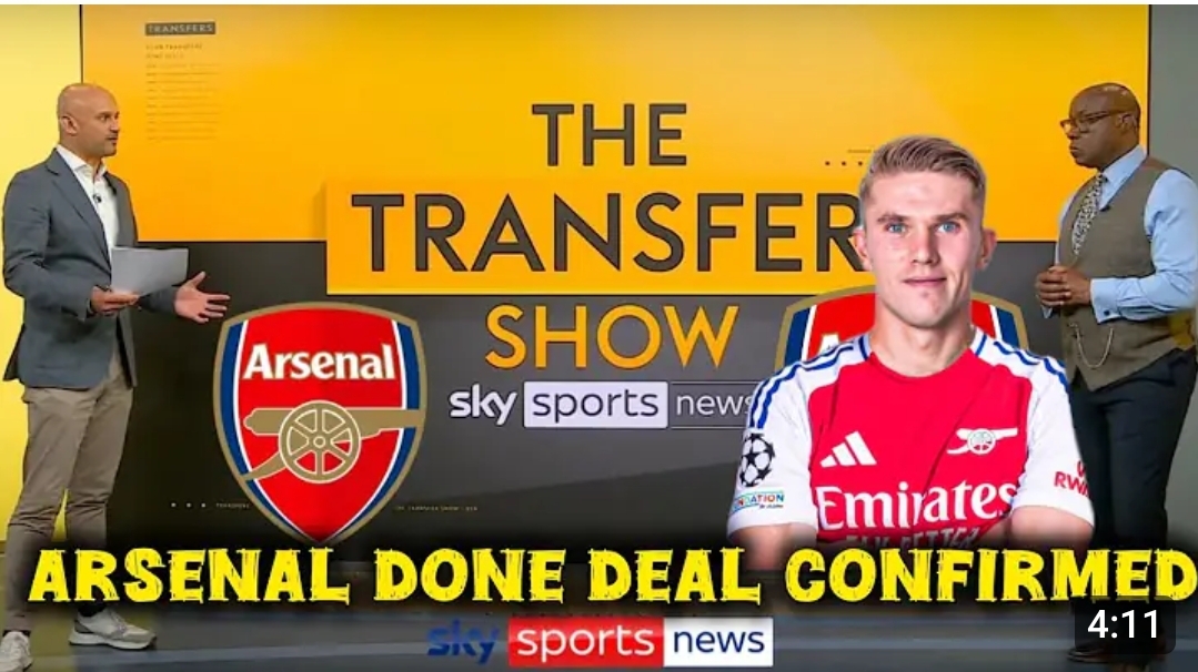 DONE DEAL: Arsenal complete the signing of £60M premier League attacker ...